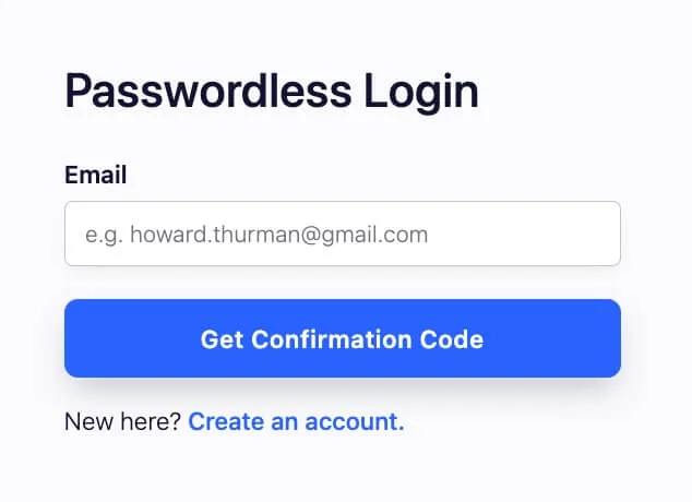 Passwordless Signup + Social Auth | Free Webflow Component